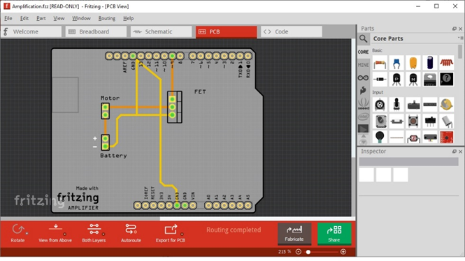Tutorial for distance on-line learning (by EDUMOTIVA): Fritzing